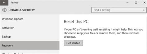 Refresh Reset Windows 10 To Fresh Clean State Without Manual Reinstall Tech Journey