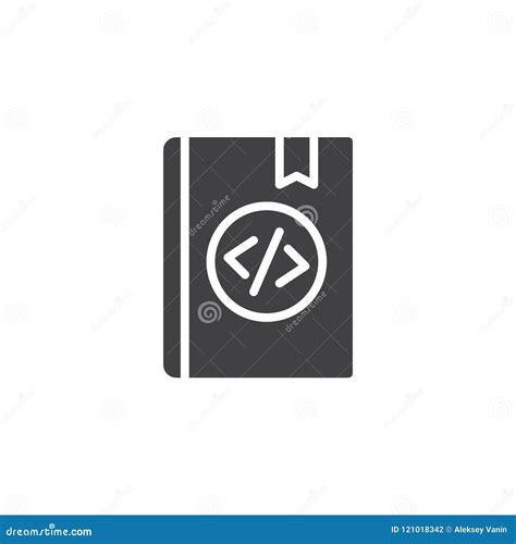 Code Book Vector Icon Stock Vector Illustration Of Programming 121018342