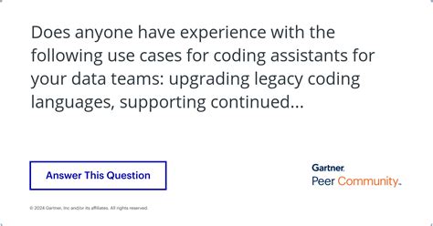 Does Anyone Have Experience With The Following Use Cases For Coding Assistants For Your Data
