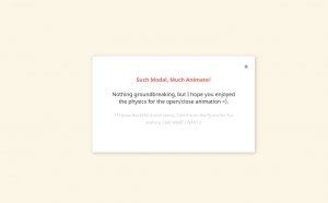 Modal Window JavaScript Design Example OnAirCode