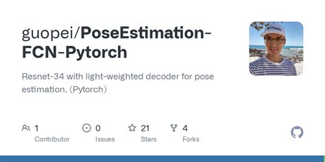 Github Guopeiposeestimation Fcn Pytorch Resnet 34 With Light