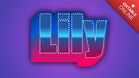 Lily Text Effect Generator TextStudio