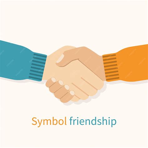 Premium Vector Handshake Friends As A Symbol Of Friendship Vector