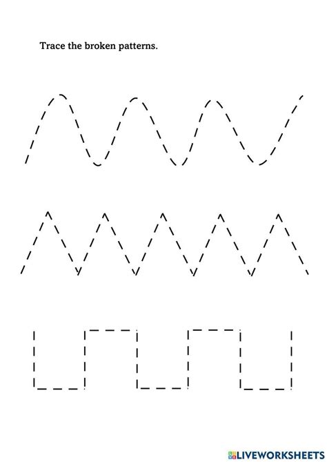 Pattern Tracing Worksheets Printable Tracing Worksheets