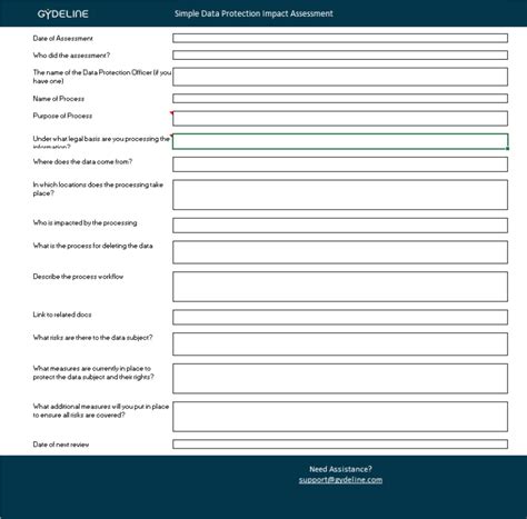 GDPR Data Mapping Template Print Ready Templates Demplates