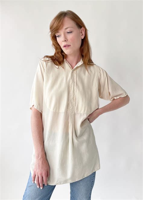 Vintage 1920s Silk Menswear Shirt Raleigh Vintage