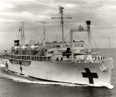 The Giant Us Navy Hospital Ship Uss Sanctuary In 1967 The Uss