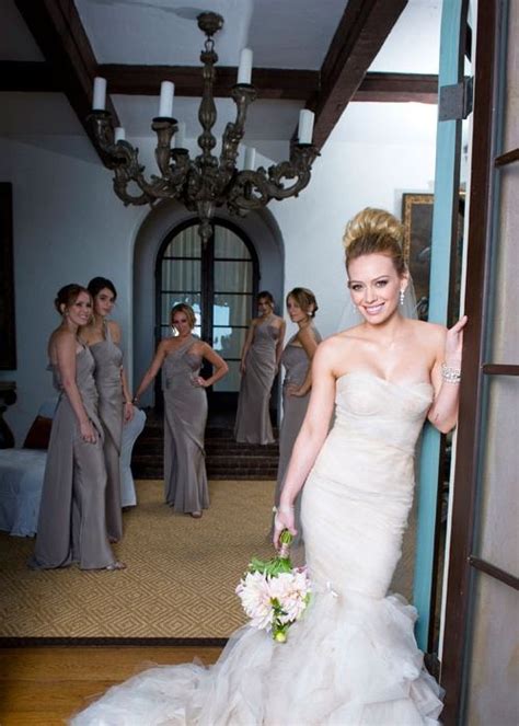 Hilary Duff First Wedding Dress Hilary Duff And Matthew Koma Are