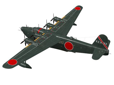 Kawanishi H8k Emily Type12 Late 3d Model Cgtrader