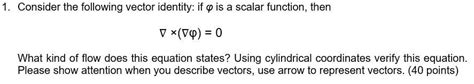 Solved Consider The Following Vector Identity If P Is A Chegg