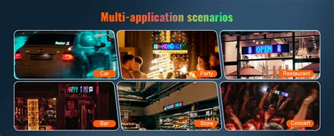 VEVOR Programmable LED Sign P Full Color LED Scrolling Panel DIY Custom Text Animation