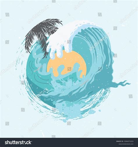 Summer Background Wave Vector High Detailed Stock Vector Royalty Free