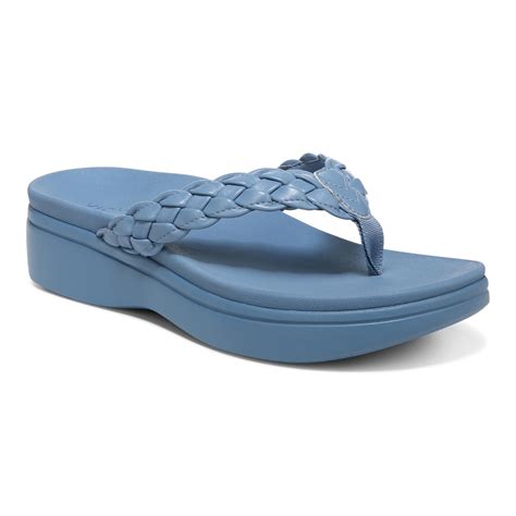 Vionic Kenji Womens Toe Post Platform Wedge Sandal
