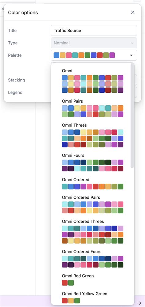 color by stacking omni analytics documentation