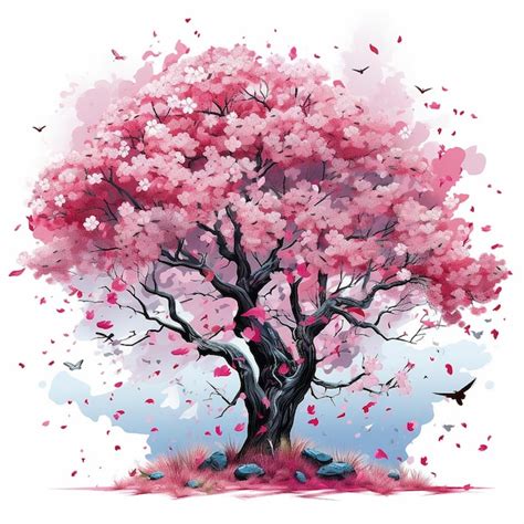 Premium Vector Cherry Blossom Vector Art
