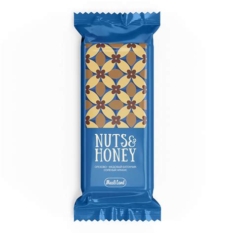 Батончик медово ореховый Nuts And Honey с солёным арахисом 45 г купить оптом • Musli Land
