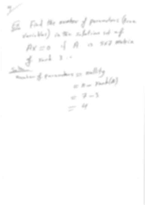 Solution 13 Linear Algebra Row Spaces Column Spaces And Null Spaces