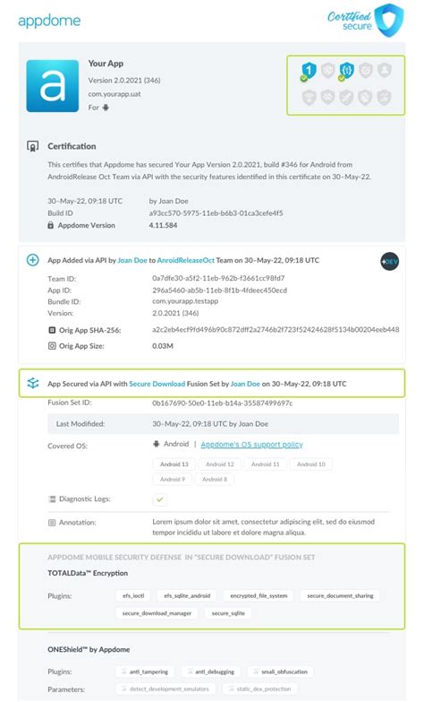 how to enable secure offline access for android apps