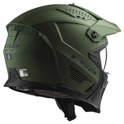 Ls2 Drifter Of606 Solid Matt Military Green Helmet Motorcycle Soul