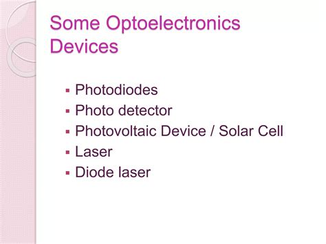 Optoelectronics Pptx