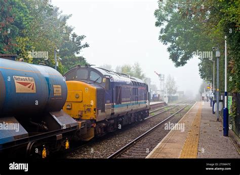Class 37425 Concrete Bob On Railhead Treatment Train At Poppleton
