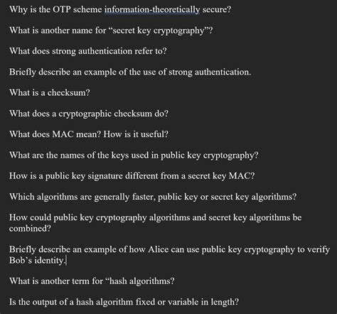 solved why is the otp scheme information theoretically