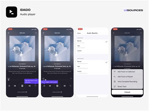 IDAGIO Coach Mark Screenshots UI Sources