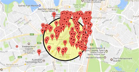 javascript - results out of the defined radius google maps api - Stack Overflow