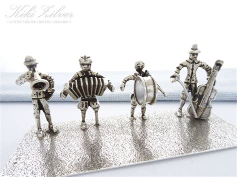 Zilveren Miniatuur Orkest Uit 1975 Kiki Zilver