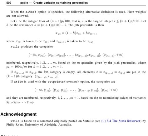 Numpy Definitive Way To Match Stata Weighted Xtile Command Using Python Stack Overflow
