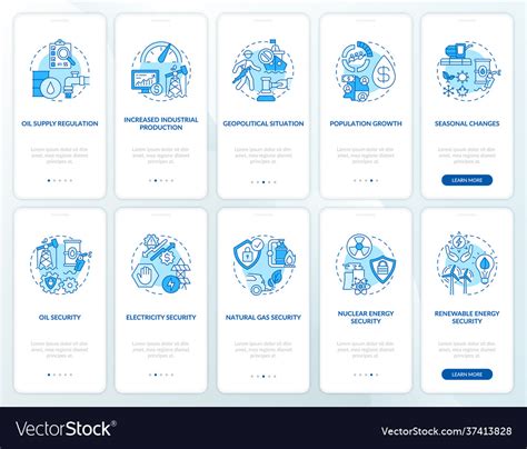 Energetic Security Onboarding Mobile App Page Vector Image