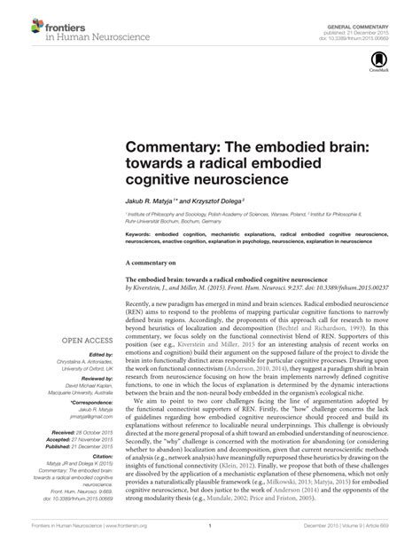 pdf commentary the embodied brain towards a radical embodied