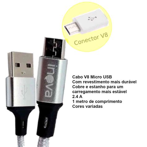 Cabo De Dados Micro Usb V Corda Metro Webstore