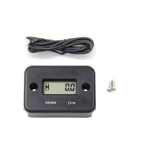 Waterproof Lcd Display Digital Hour Meter Inductive Timer For Bike Motorcycle Atv Snowmobile