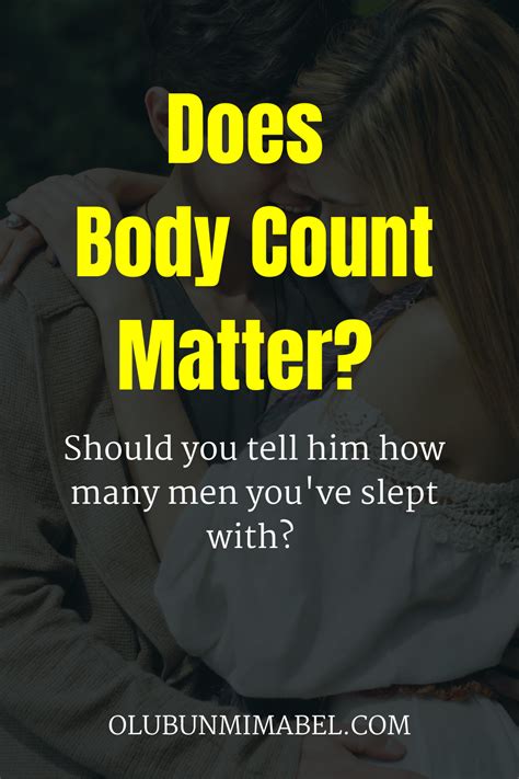 Does Body Count Matter Olubunmi Mabel