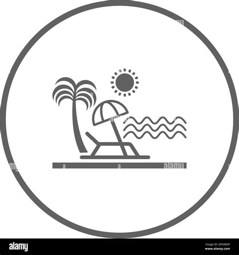 Beach Icon Simple Editable Vector Eps File Stock Vector Image And Art
