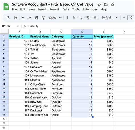 Google Sheets Filter Based On Cell Value Simple Methods