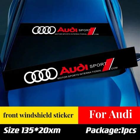 Audi Front Windshield Stickers Front Decorative Decals 3d Stickers For