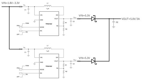 TPS61022 Paralleling Outputs Power Management Forum Power Management TI E2E Support Forums