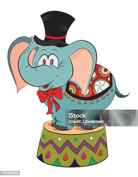코끼리 서커스 모자를 쓰고의 만화 이미지 개성 개념에 대한 스톡 벡터 아트 및 기타 이미지 개성 개념 공예 공예 제품 Istock