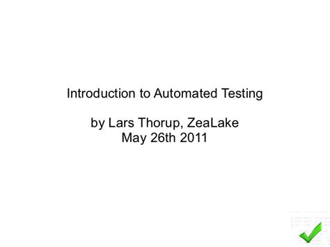 Introduction To Automated Testing Full Stack Agile