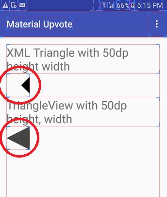 Android Making A Triangle Shape Using XML Definitions Stack Overflow