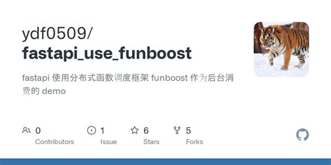 GitHub ydf fastapi use funboost fastapi 使用分布式函数调度框架 funboost 作为后台消费的 demo