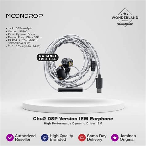 Jual Moondrop Chu 2 Chu2 Chu Ii Dsp In Ear Monitors Usb C Iem Earphone Wonderland Store