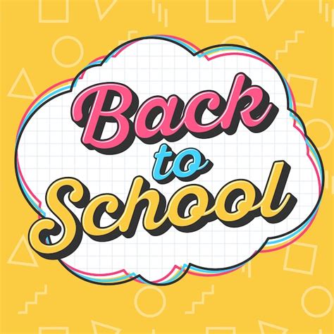 Back To School Card Premium Vector