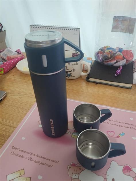 새제품 스타벅스 500ml보온병 미니컵 3p 세트 그 세컨웨어