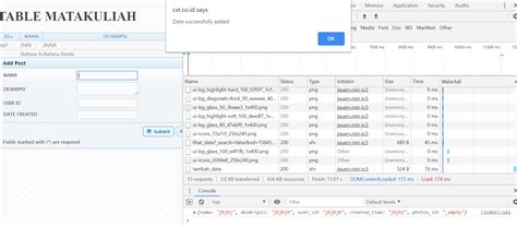 Php My Ajax Doesnt Work On Jqgrid When Stored Data Input Stack Overflow