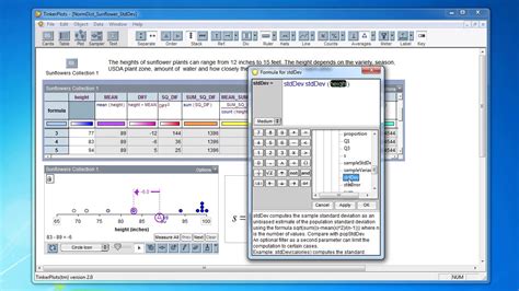 standard deviation formula in tinkerplots youtube