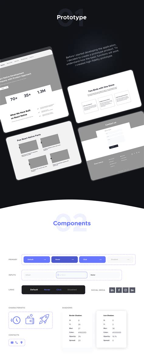React Native Landing Page On Behance