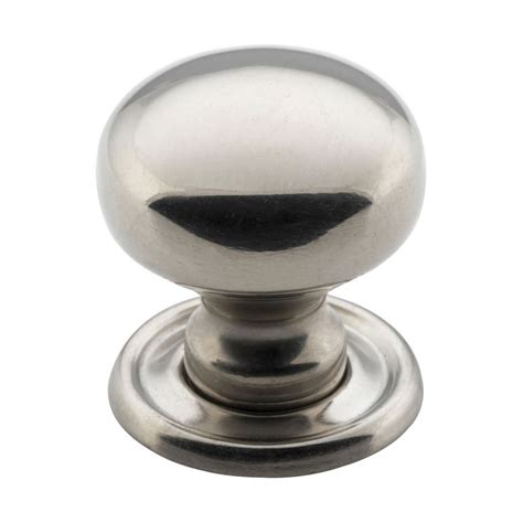 3143 Cupboard Knob Sheet Brass Polished Nickel D25xp27mm Cupboard